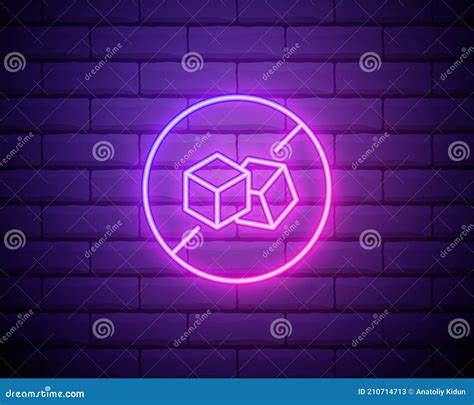 Sugar Free Neon Style Icon Simple Thin Line Outline Vector Of Gmo