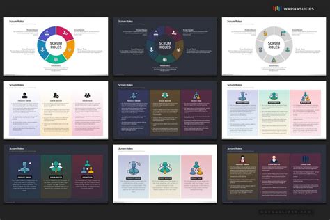 Scrum Process PowerPoint Template PowerPoint Slide Master Templates Infographics