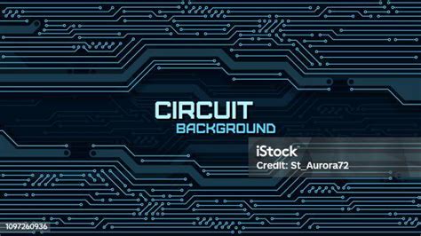 회로 보드 기술 배경입니다 공상 과학 기술 개념 디자인입니다 벡터 일러스트 레이 션 개념에 대한 스톡 벡터 아트 및 기타 이미지 개념 공학 과학 Istock