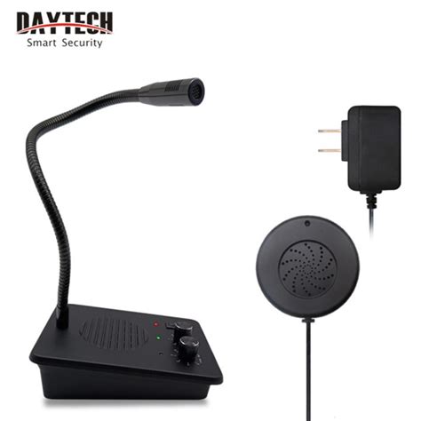daytech window speaker system window intercom system anti interference dual way bank counter