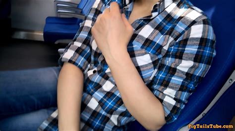 Public Deep Blowjob In The Train