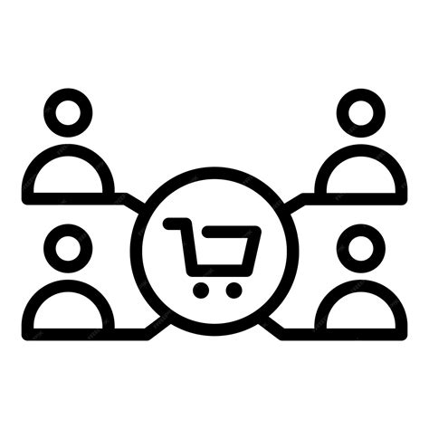 Premium Vector Marketing Group Icon Outline Marketing Group Vector Icon For Web Design