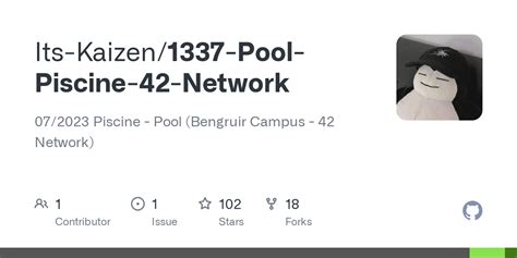 1337 Pool Piscine 42 Networkreadmemd At Main · Its Kaizen1337 Pool Piscine 42 Network · Github