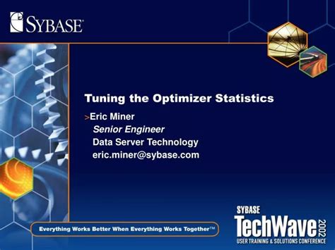 Ppt Tuning The Optimizer Statistics Powerpoint Presentation Free Download Id 601810