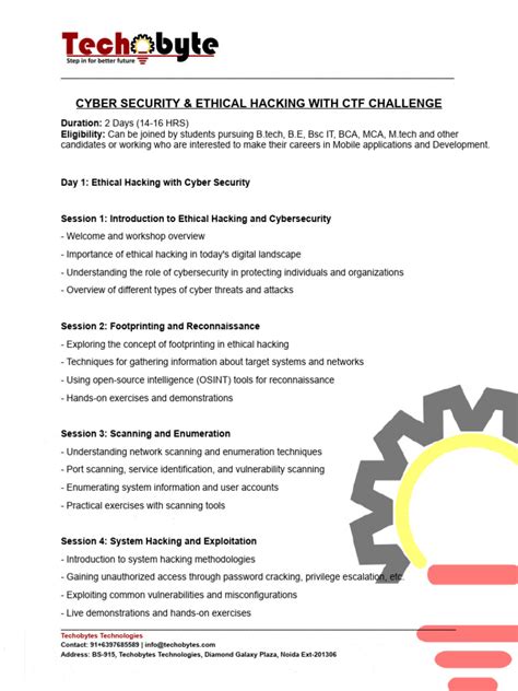 Cyber Security And Ethical Hacking With Ctf Challenge Pdf Security Computer Security