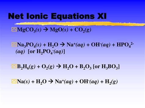 PPT Net Ionic Equations PowerPoint Presentation Free Download ID
