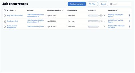 Workflow Basic Bulk Actions Taxdome Help Center