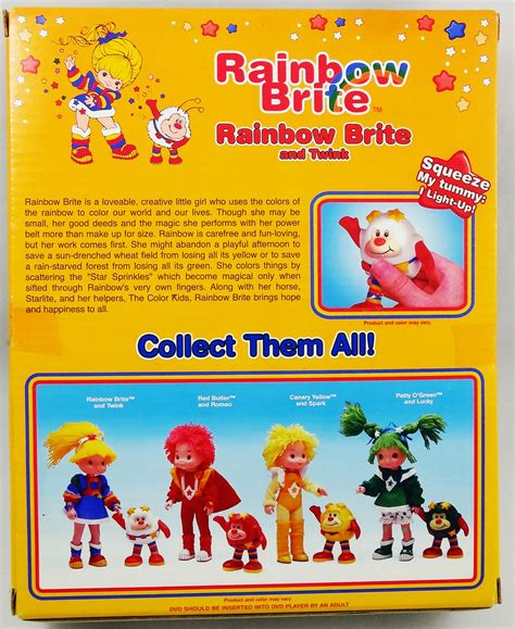 Rainbow Brite Toy Play Action Figure Rainbow Brite Twink With Dvd Hallmark