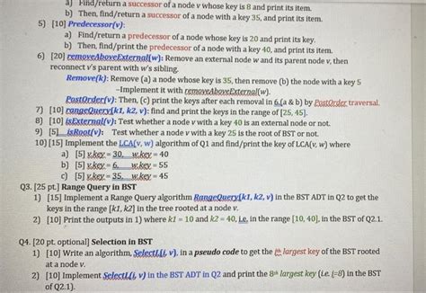 Solved Q2 115 Link Based Binary Search Tree Bst