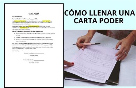 Cómo Llenar Una Carta Poder Guía Paso A Paso Con Ejemplos