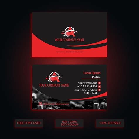 명함 디자인 템플릿 Eps 파일을 인쇄할 준비가 되었습니다 우아한 어두운 명함 프리미엄 벡터