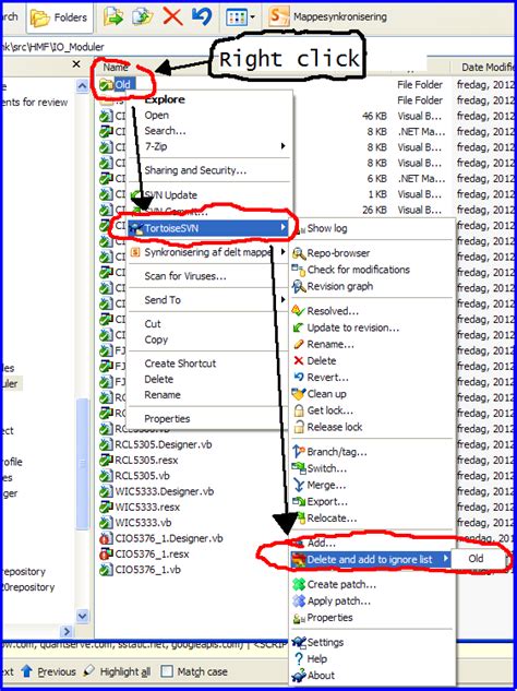 Windows Exclude Eclipses Hidden Settings Directory From Commits When Using Tortoisesvn