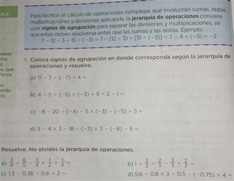 Resueltoble Para Facilitar El Cálculo De Operaciones Complejas Que