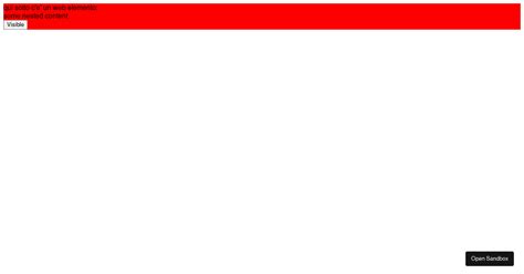 React Webcomponent Issue Codesandbox