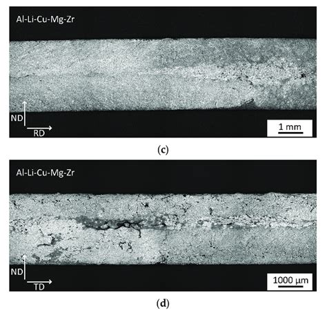 Microstructure On The Transverse Ac And Longitudinal Bd Sections Download Scientific
