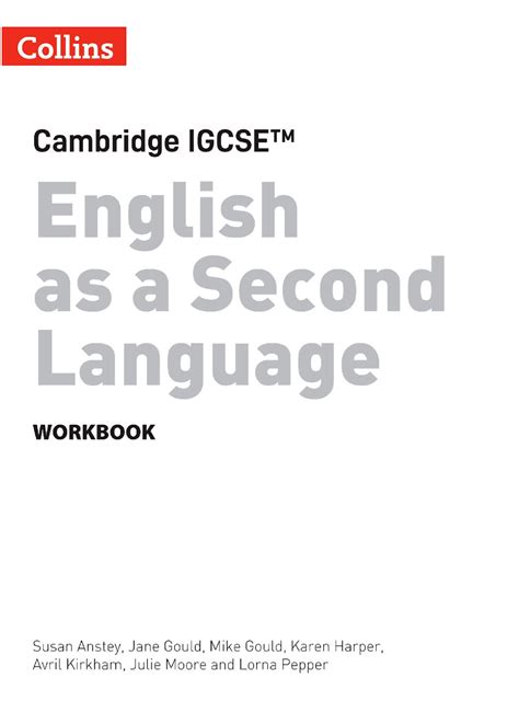 Pdf Collins Cambridge Igcse English As Second Language Workbook Collins 2023 Shop Ngoại