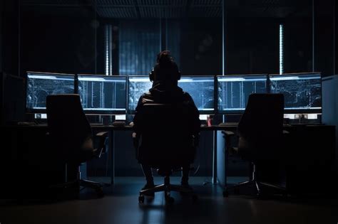 Premium Ai Image Hacker Programmer Information Security