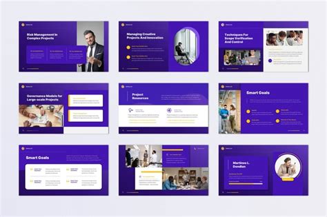 project management business powerpoint template incl project and input