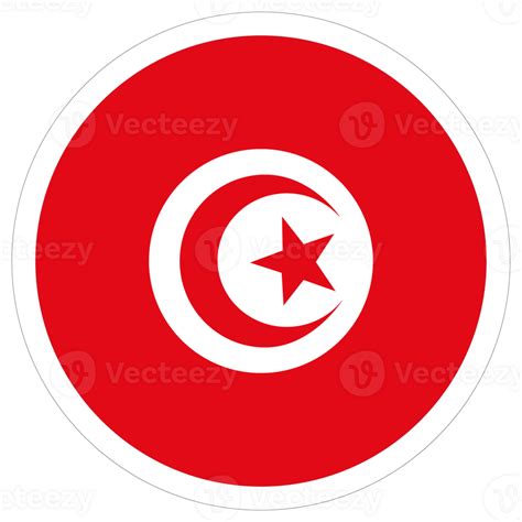 Bandera De Túnez Túnez Bandera Con El Diseño Forma 25863118 Png