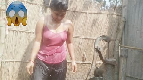 Indian Women Bathing Vlog Video Youtube