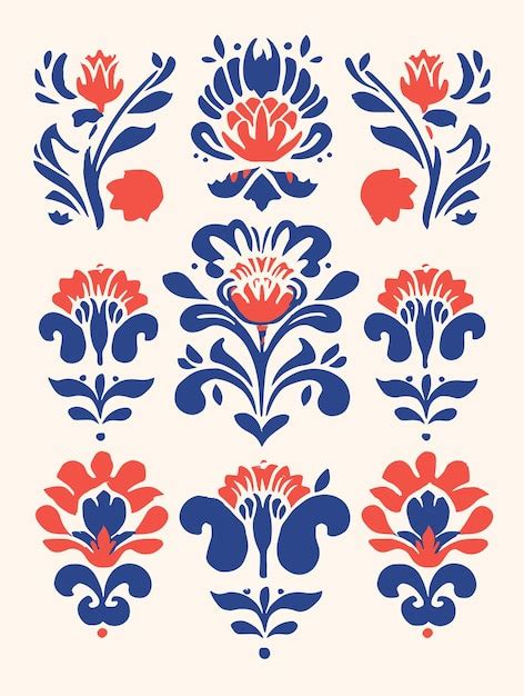 Premium Vector Textile Design Pattern