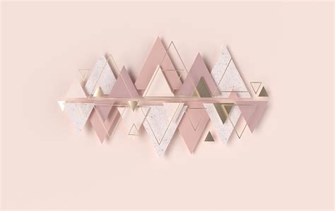 마름모 삼각형 추상 적 배경 필드 효과의 깊이 트리건 세라믹 또는 콘크리트 장식 요소가있는 현대적인 패널 3d 벽 텍스처 인테리어 벽지 디자인에 대한 기하학적 3d 렌더링