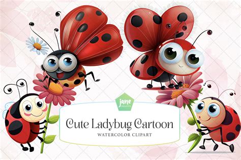 Ladybug Cartoon Clip Art