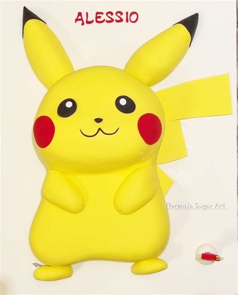 Florencia Sugar Art Pinkheart Pikachu 3d Cake Pikachu Is My Favourite Pokemon Character
