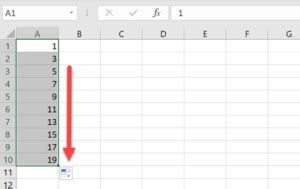 AutoFill Numbers Handle Command In Excel Google Sheets Automate Excel
