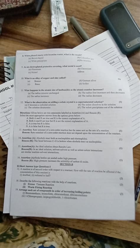 When Phenol Reacts With Bromine Water What Is The Result A Brown L