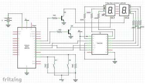 7 Segment Counter 0 99 With 74hc595 Programming Arduino Forum
