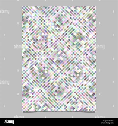 Colorful Geometrical Diagonal Square Pattern Background Brochure Template Stock Vector Image