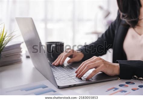 Office Girls Hands Typing Input Data Stock Photo 2183055853 Shutterstock