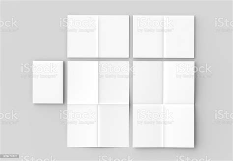 8 페이지 전단지프랑스어 접어 오른쪽 각도 수직 브로셔 모의 부드러운 회색 배경에 고립 3d 설명입니다 0명에 대한 스톡 사진 및 기타 이미지 Istock