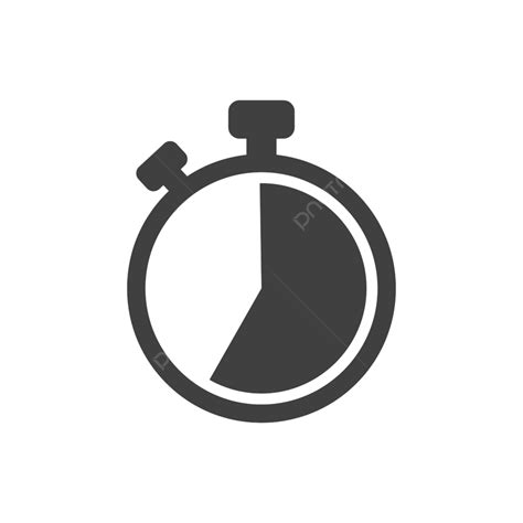 Stopwatch Silhouette Png Free Stopwatch Timer Icon Vector Design Template Analogue Graphic