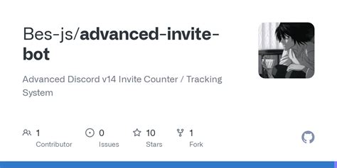 Github Bes Jsadvanced Invite Bot Advanced Discord V14 Invite Counter Tracking System