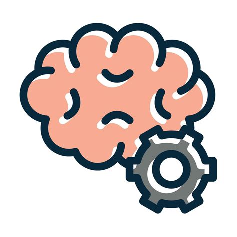 Thought Process Vector Thick Line Filled Dark Colors 33545503 Vector Art At Vecteezy