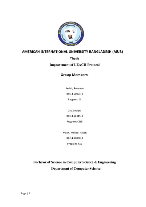 Doc Improvement Of Leach Protocol