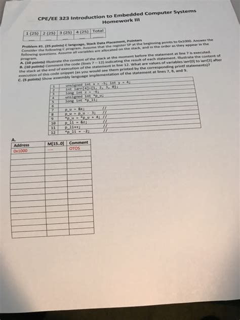 Cpeee 323 Introduction To Embedded Computer Systems