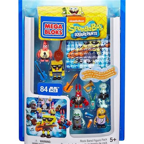 Spongebob Squarepants Rock Band อนุภาคขนาดเล ็ กใส ่ Building Block ตุ ๊ กตาตุ ๊ กตาของเล ่ นของ