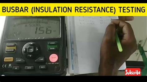 Insulation Resistance Test On Busbar At Jay Browder Blog