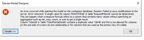 ssas tabular model error while opening model on the workspace database microsoft qanda