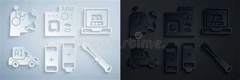 Set Battery Creating Robot Autonomous Smart Car Screwdriver