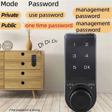 Public Gym Touch Keypad Numbers Password Closet Keyless Smart Drawer Locker Lock Locker Lock