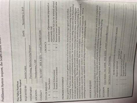 I Need A Software System Service Request For Any