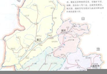 德宏市地图 云南德宏芒市 云南省德宏州芒市 第11页 大山谷图库