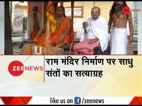 Ayodhya Saints On Indefinite Fast Over Ram Mandir Mount Pressure On