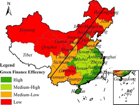 A Spatial Quantile Map Of Green Financial Efficiency In China From 2008 Download Scientific