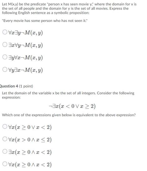 solved consider the following predicate where the domain of