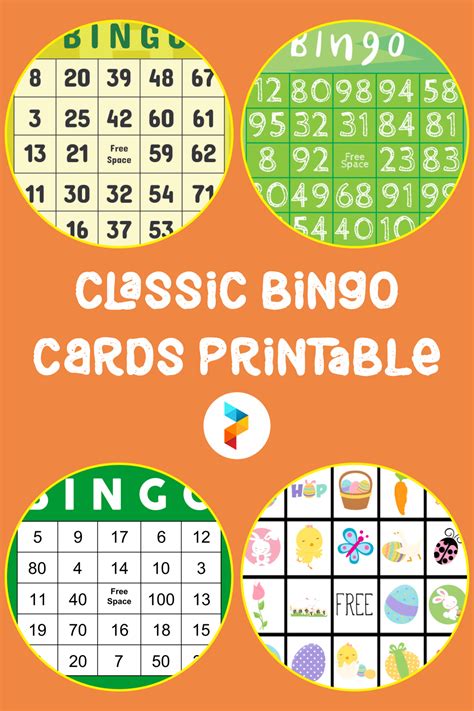 Classic Bingo Cards 10 Free Pdf Printables Printablee